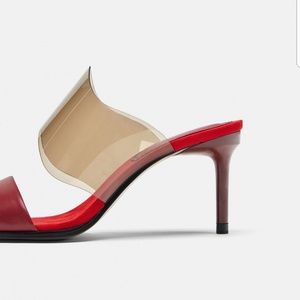 Zara | Shoes | Zara Vinyl High Heel Sandals | Poshmark